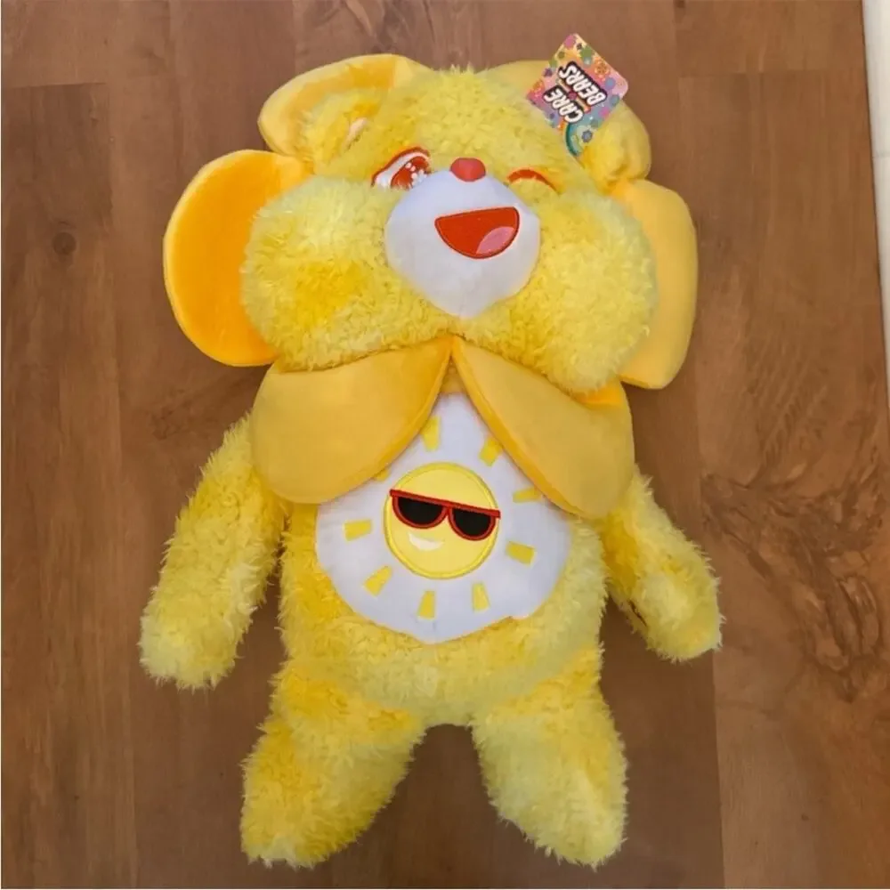 Care Bears | Toys | Jumbo Care Bear Funshine Bear Flower Dress 225 ...